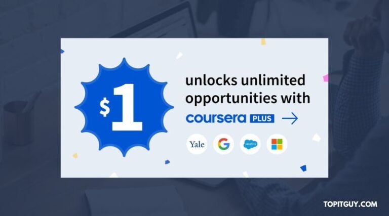 Coursera Plus Subscription at $1 [Update]